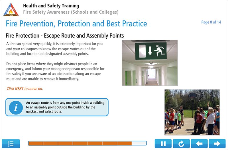 Fire Safety For Schools Online Course | i2Comply