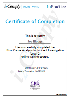 Root Cause Analysis for Incident Investigation (Level 2) Course - i2comply