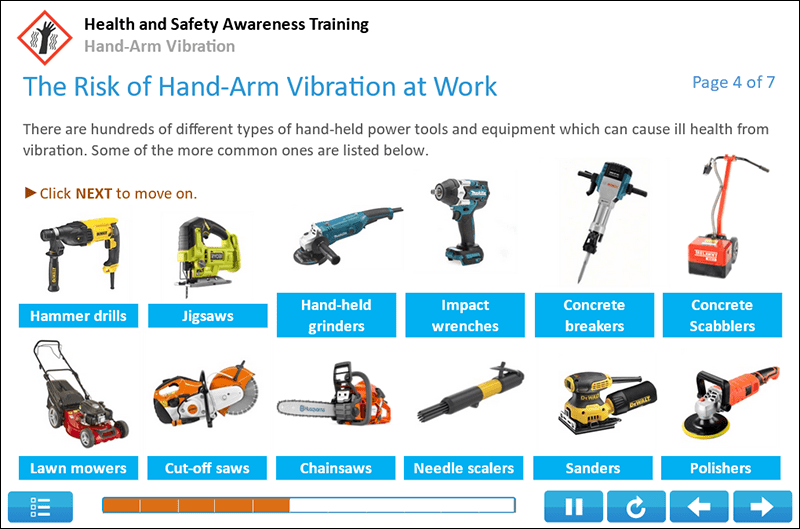 Hand-Arm Vibration (HAV) Training Course | i2Comply